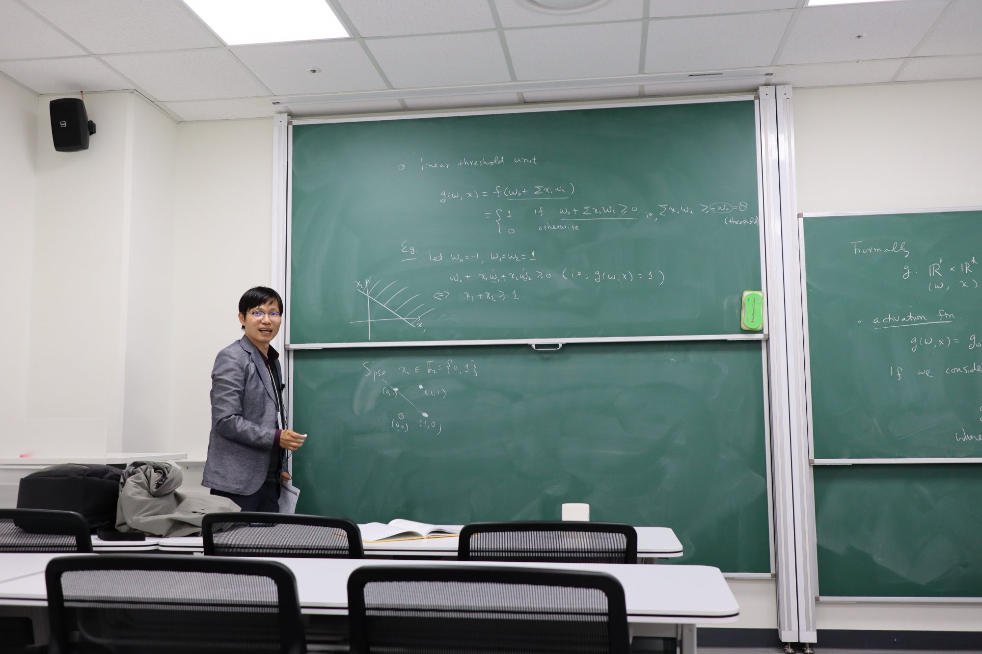 Jon-Lark Kim gave an introductory talk on Boolean functions with ...
