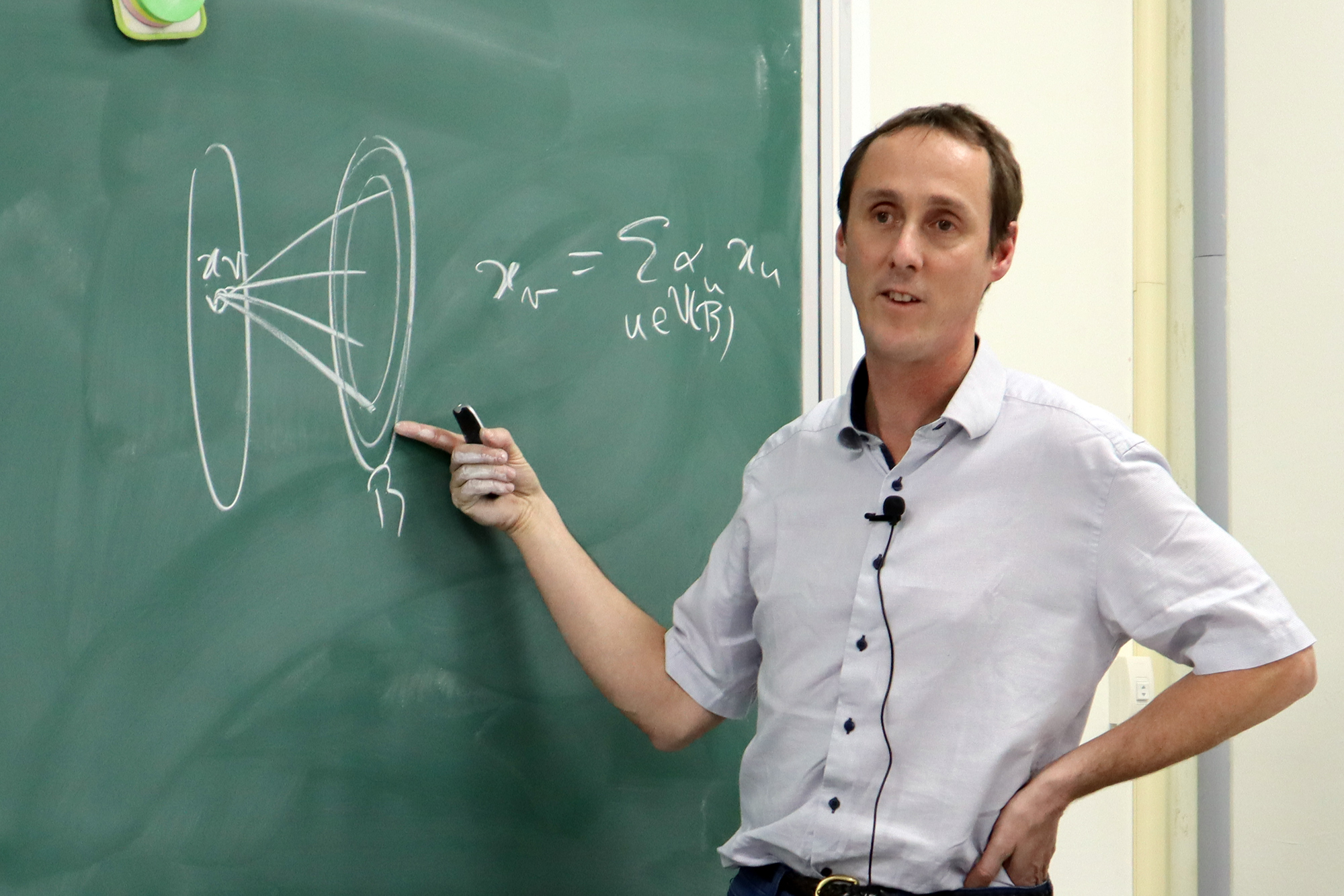 Frédéric Meunier gave a talk about new bounds on orthogonality ...