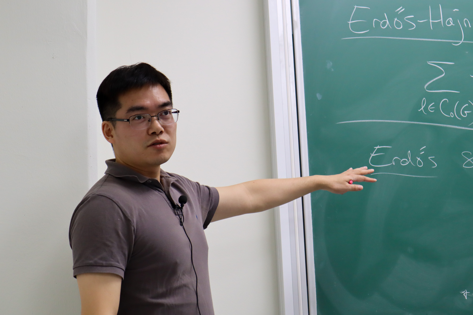 Hong Liu presented his result with R. Montgomery on the resolution the ...