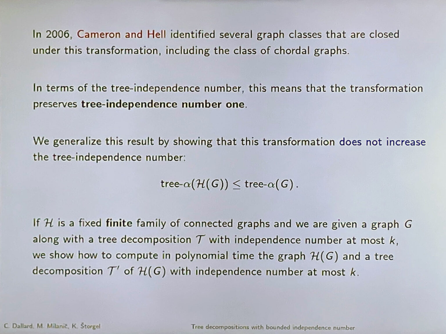 Martin Milanič gave an online talk on a variation of tree-width of ...