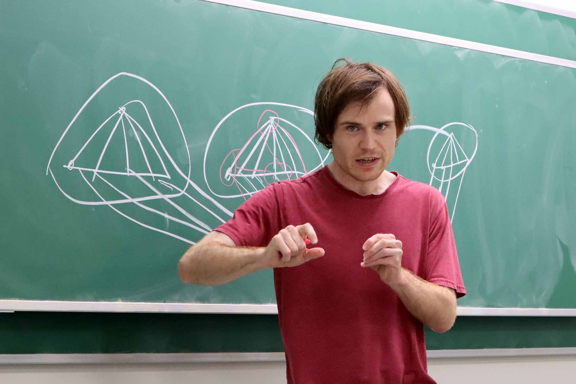 Kevin Hendrey gave a talk on describing a graph as a subgraph of the ...