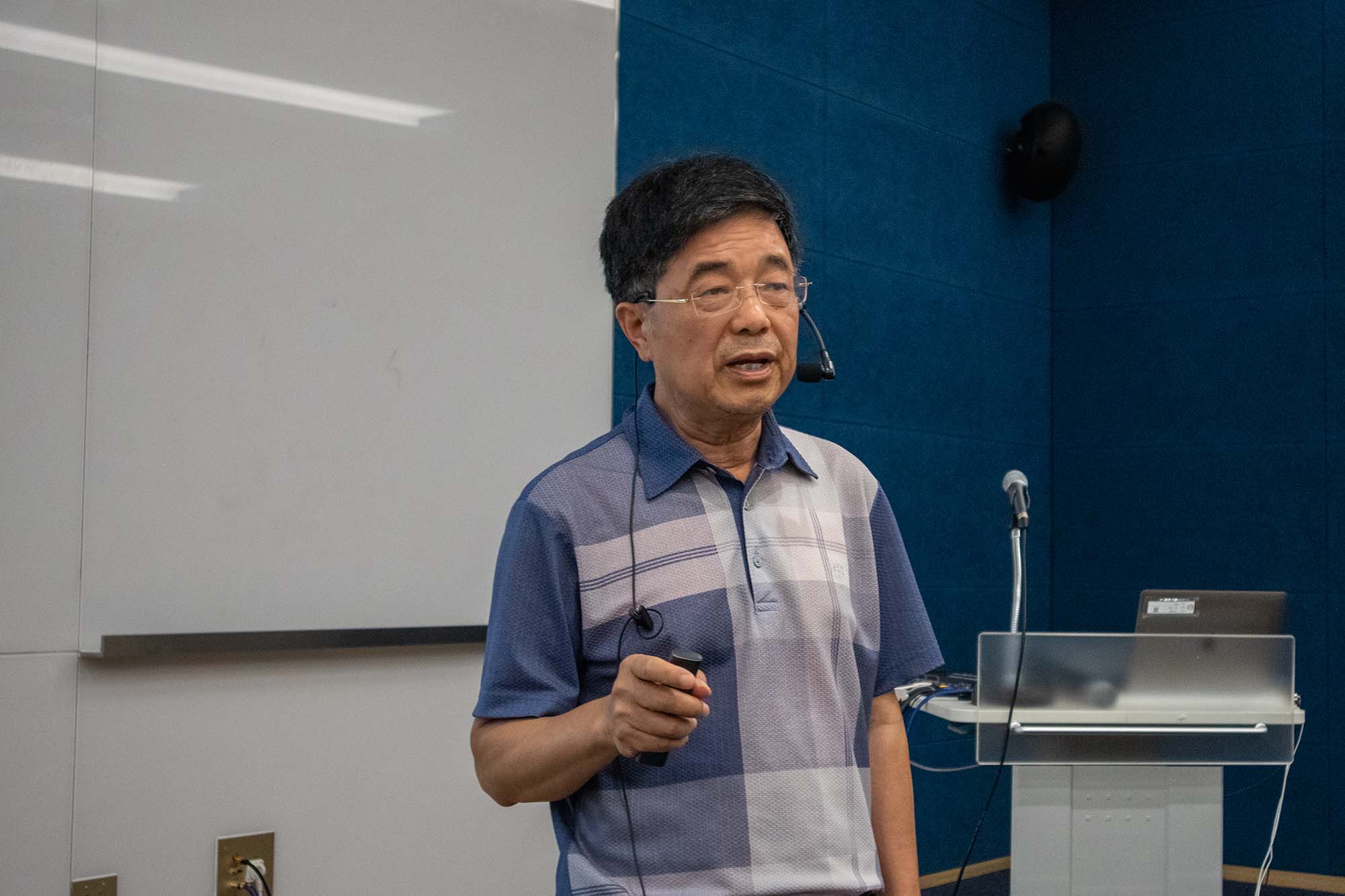 Xuding Zhu gave a talk on the list version of the 1-2-3 conjecture and ...