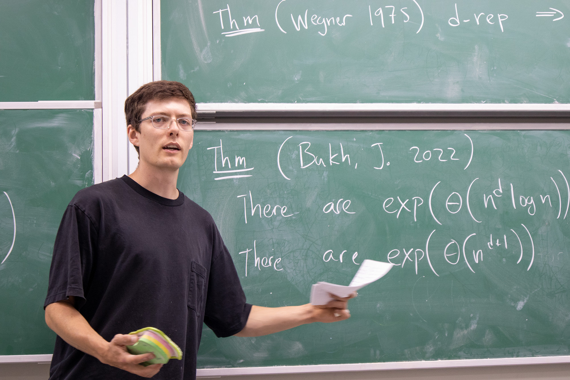 R. Amzi Jeffs gave a talk on the intersection patterns of convex sets ...