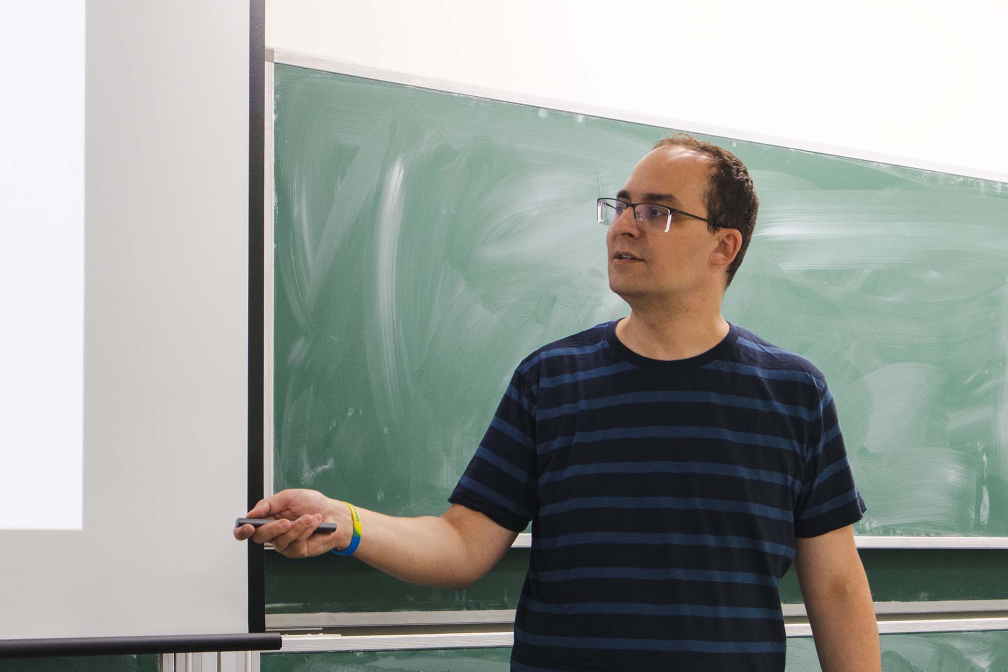 Daniel Kráľ Gave A Talk On Common Graphs With Large Chromatic Numbers At The Discrete Math