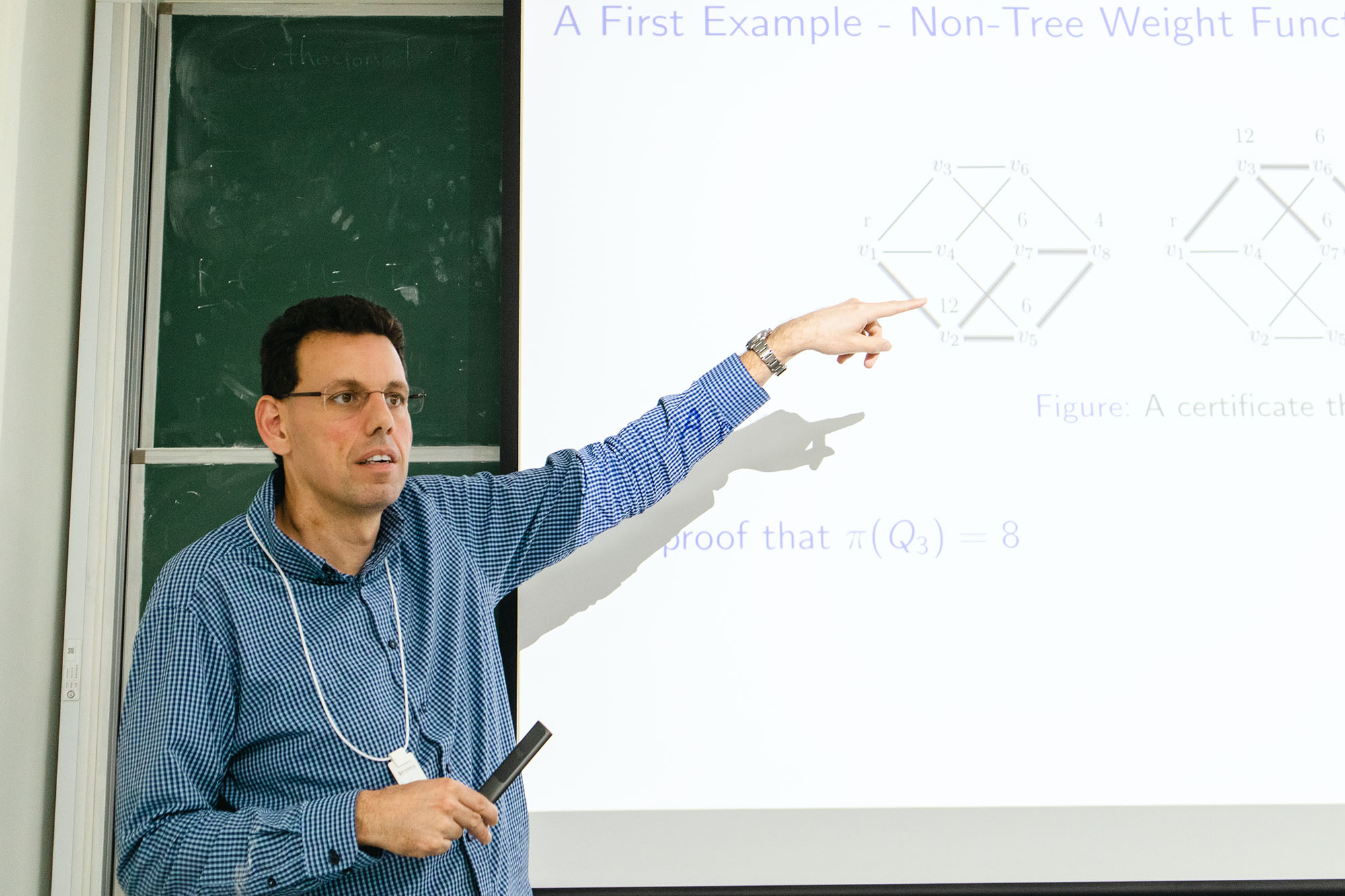 Carl R. Yerger gave a talk on the graph pebbling at the Discrete Math ...