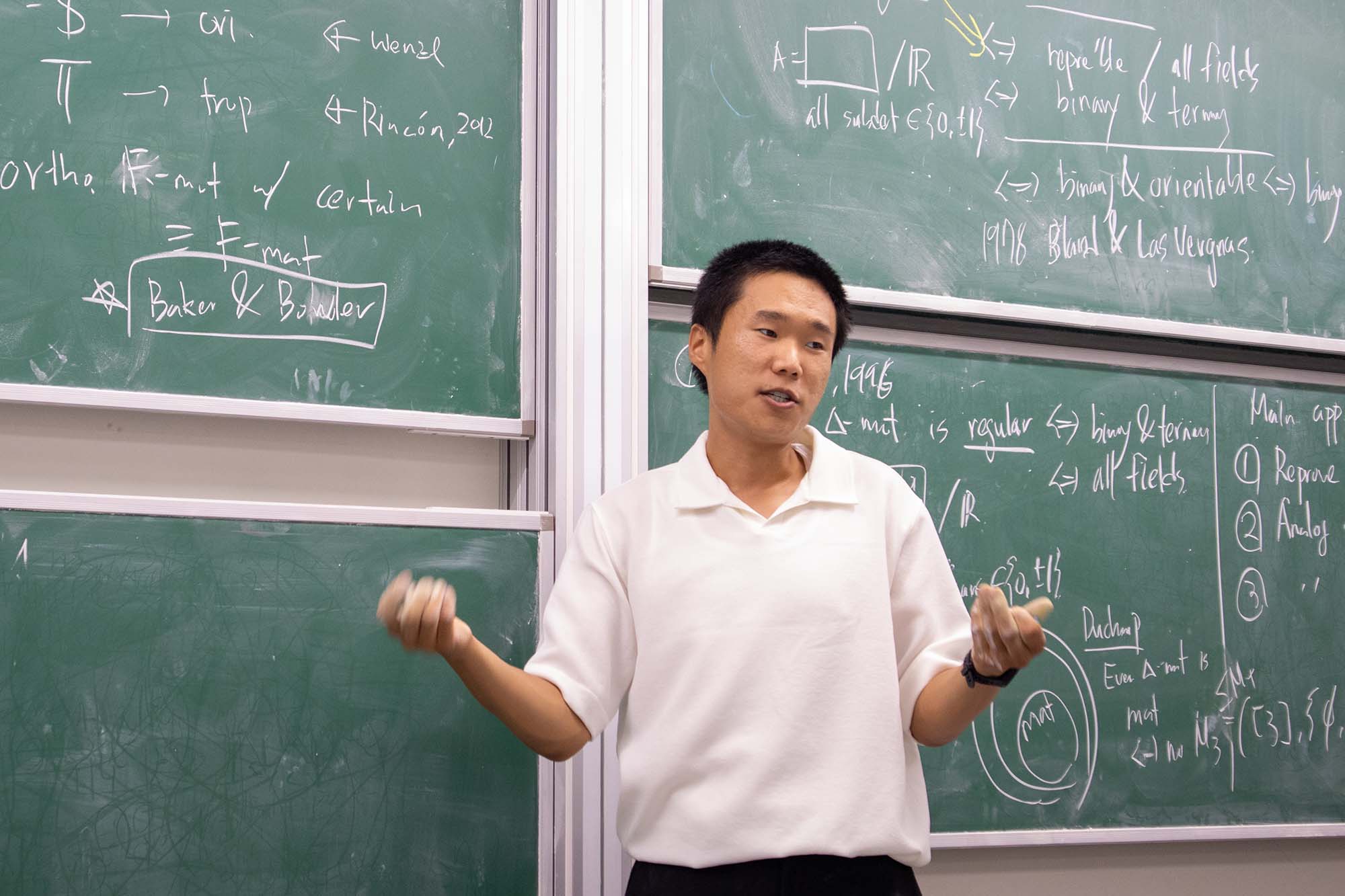 Donggyu Kim 김동규 Gave A Talk On Defining Orthogonal Matroids Or Even Delta Matroids Over
