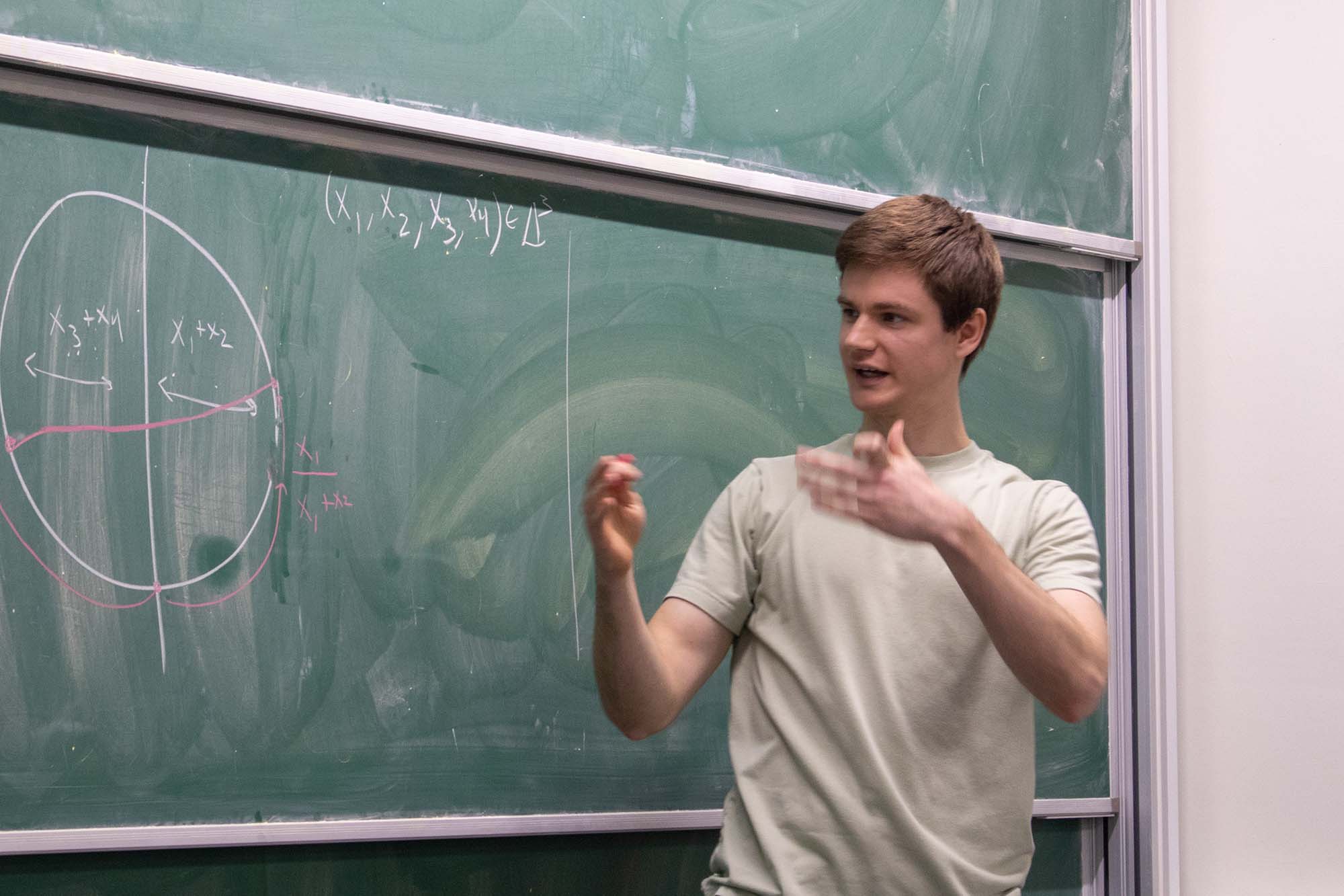 Daniel McGinnis gave a talk on applications of the KKM theorem to ...