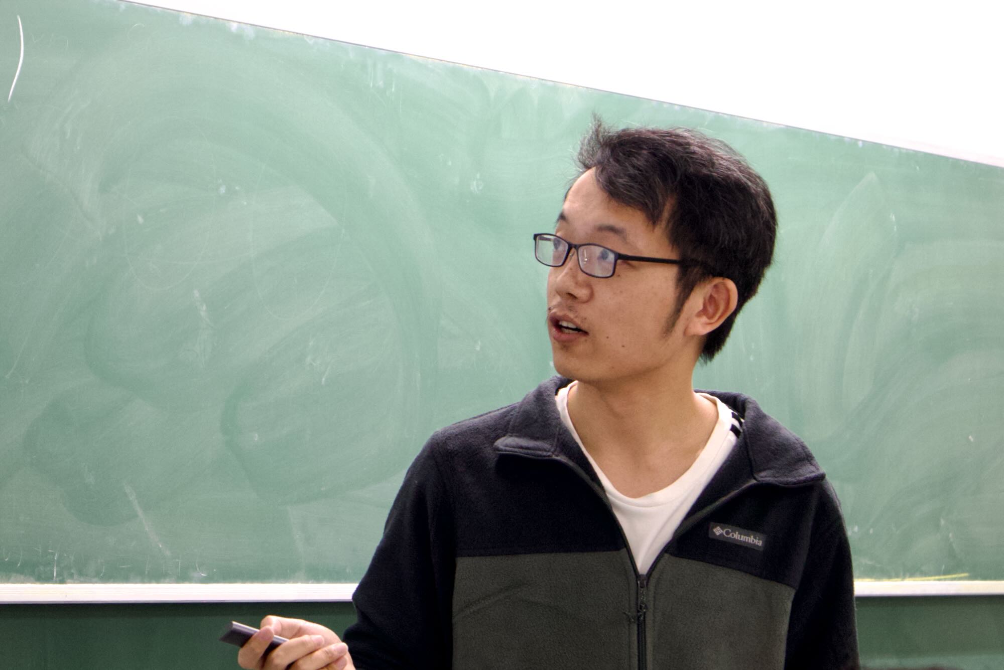 Zixiang Xu gave a talk on using linear algebra to prove stability ...