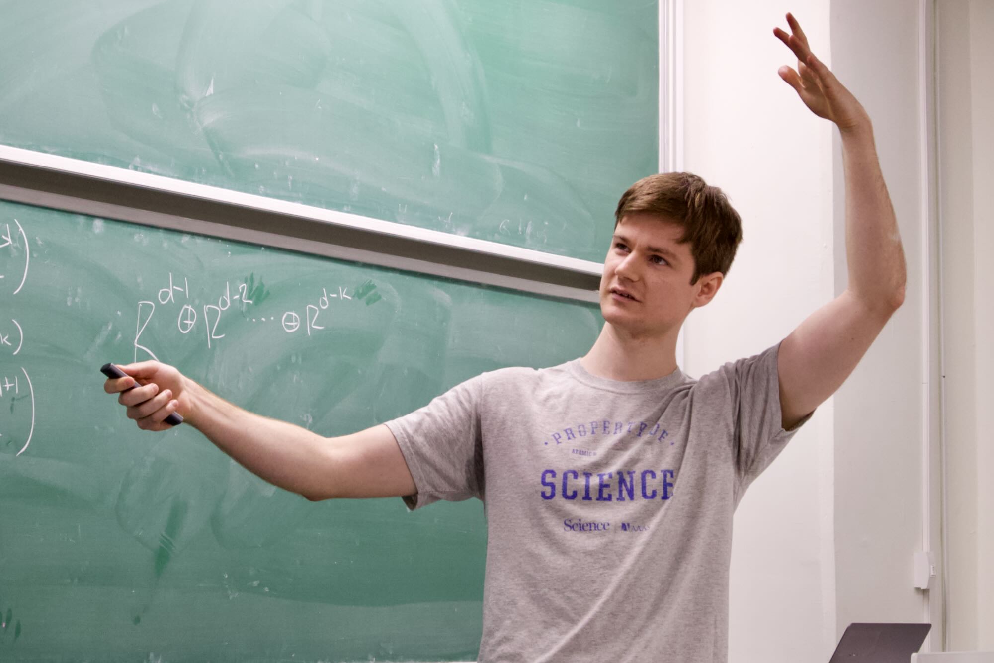 Daniel McGinnis gave a talk at the Discrete Math Seminar on determining the existence of a k ...