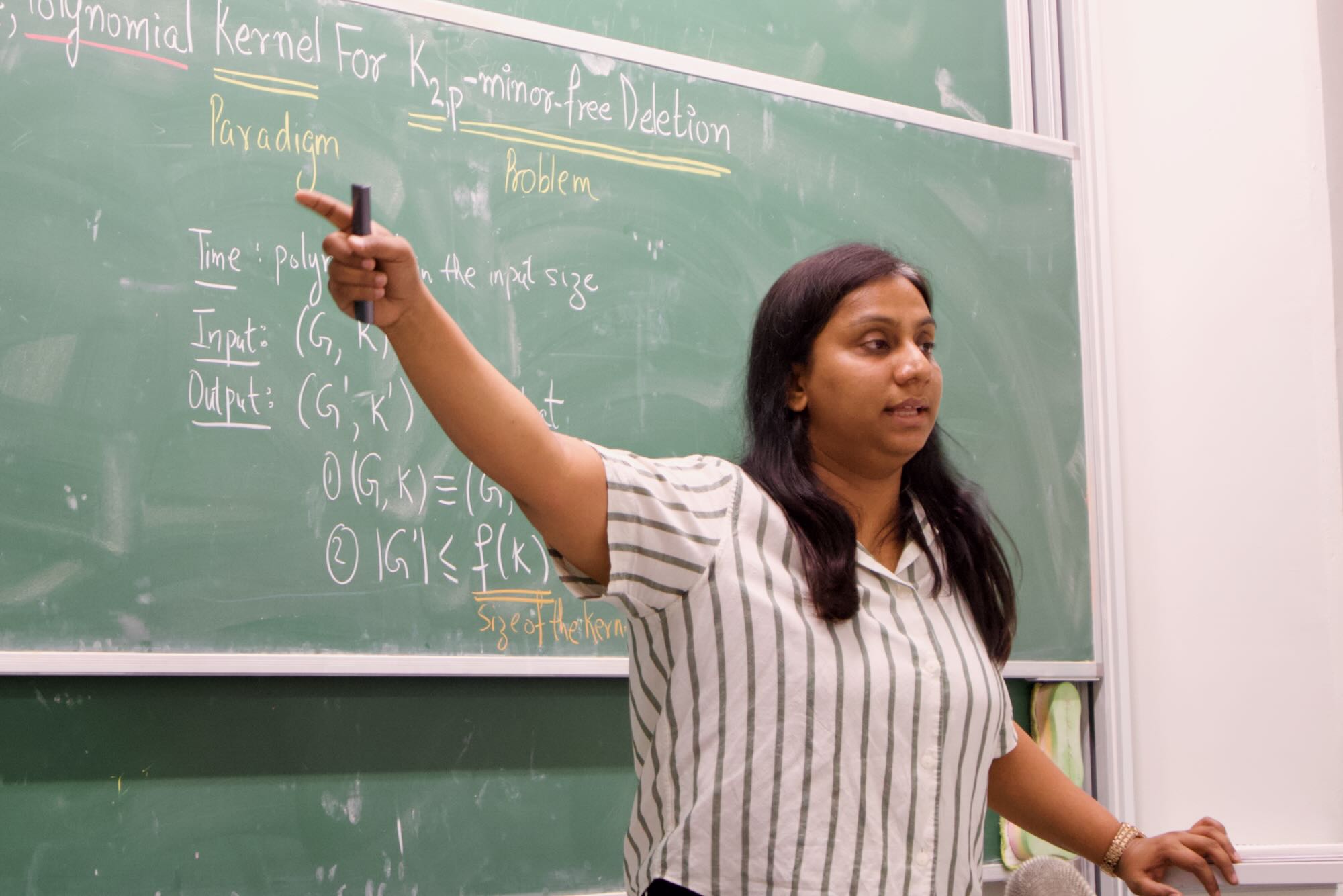 Roohani Sharma gave a talk on the polynomial kernel for the problem of ...