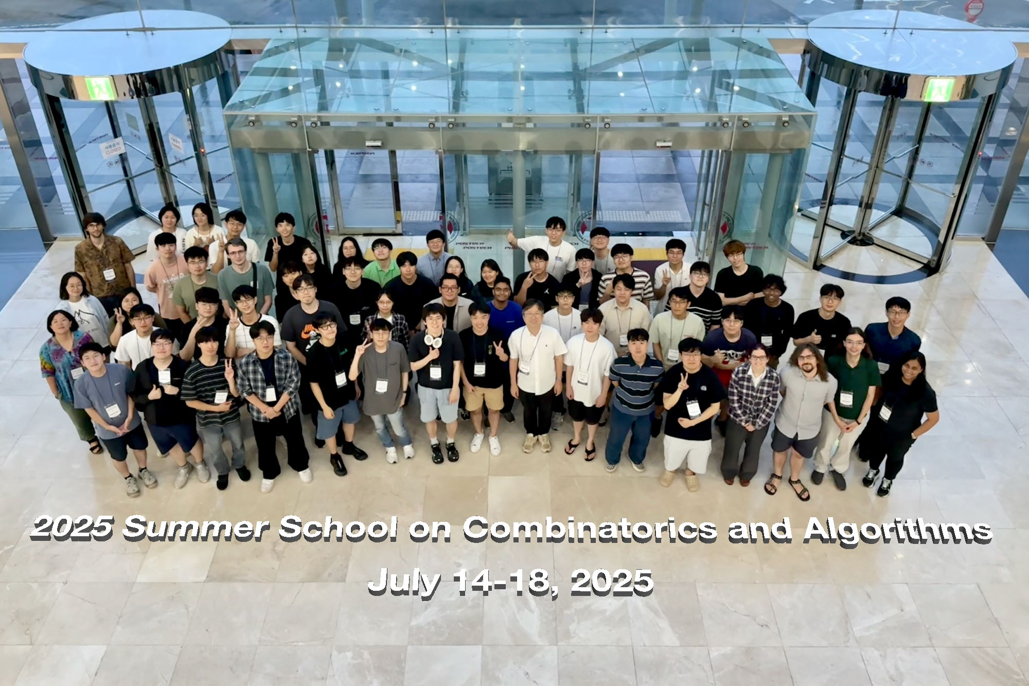 2025 Summer School on Combinatorics and Algorithms was held on July 14 ...