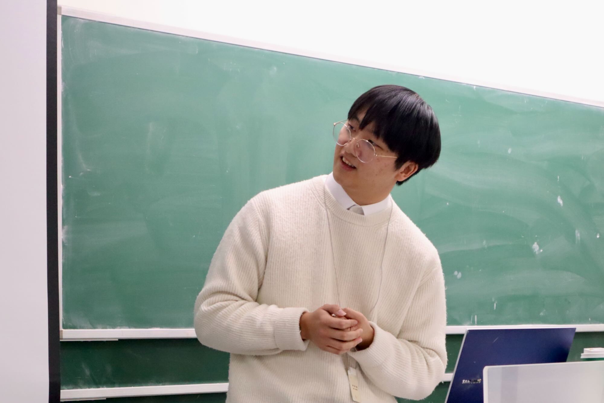Seonghun Park (박성훈) gave a talk on formalizing the flag algebra in the ...